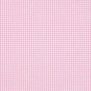 1/16" pink gingham fabric - by the yard