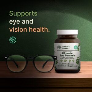 Natural Nutra Ultimate Eye Health Vitamins, Eye Supplement, Helps Improve Eye Health, Bilberry Extract, 60 Capsule