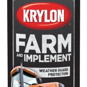 Krylon K01954008 Farm & Implement Spray Paint, High Gloss, New Kubota Orange, 12 oz(340 grams)