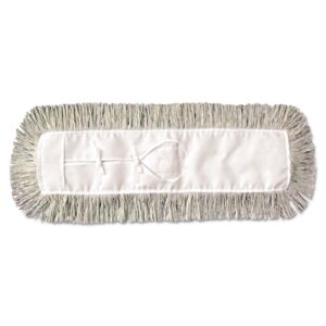 boardwalk bwk1018 18 in. x 3 in. cotton dust mop head - white