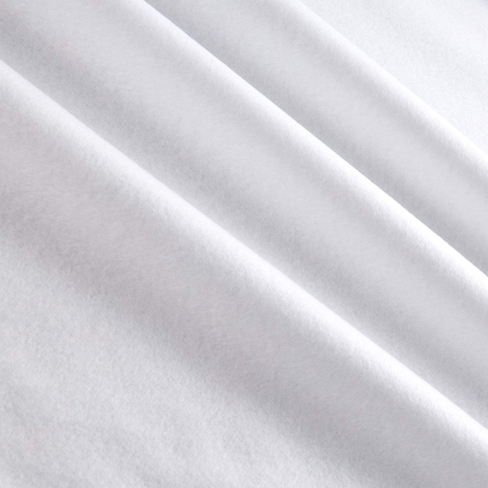 Polar Fleece Solid White, Fabric by the Yard