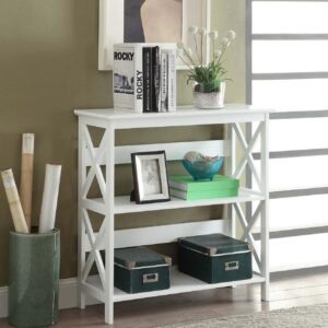 Convenience Concepts Oxford 3 Tier Bookcase, White