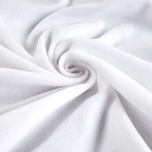 Polar Fleece Solid White, Fabric by the Yard