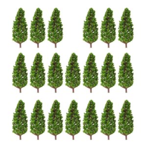 lyws model pine trees deep green landscape scenery layout for n ho scale layout 68mm pack of 20