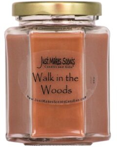 walk in the woods scented blended soy candles by just makes scents