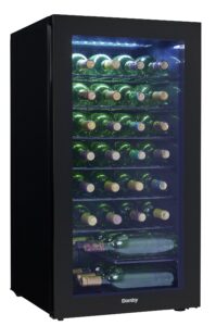 danby dwc032a2bdb 36 bottle wine cooler, black