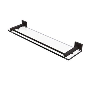 allied brass mt-1-22-gal montero collection 22 inch gallery rail glass shelf, oil rubbed bronze