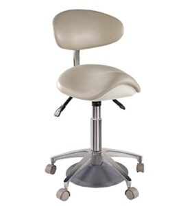 standard foot-controlled dental mobile chair saddle-1 doctor's stool pu leather