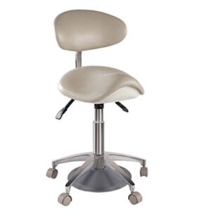 aphrodite® pu leather standard foot controlled mobile chair saddle-1 doctor's stool sold by east dental