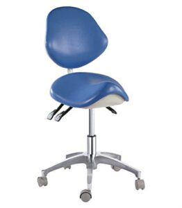 aphrodite standard dental mobile chair saddle doctor's stool pu leather dentist chair from purple-violet