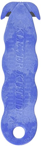 Klever Kutter KCJ-1B Safety Box Cutter, 5 Count, Blue