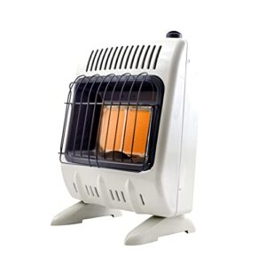 mr. heater mhvfrd10lp 10,000 btu radiant vent free propane heater for cold rooms, additions, sun rooms & cabins - white