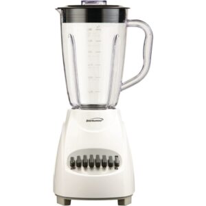 brentwood jb-220w 12-speed blender with plastic jar (white) electronic consumer