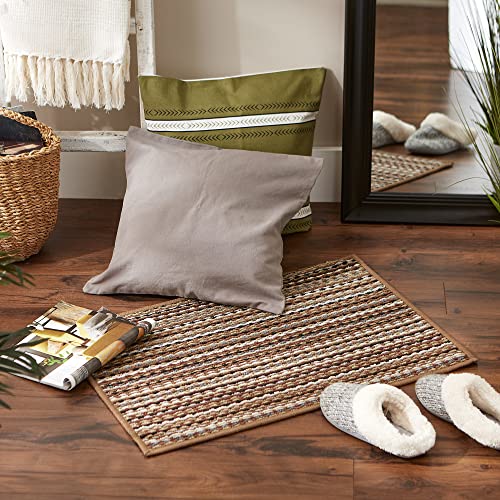 DII Fashion Contemporary Area Rug Non-Skid, Perfect for Bedroom, Living Room, Kitchen, Laundry, Washroom, Mudroom, Loft or Office, 20x30, Multi-Stripe