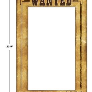 Beistle Western Wanted Photo Fun Frame