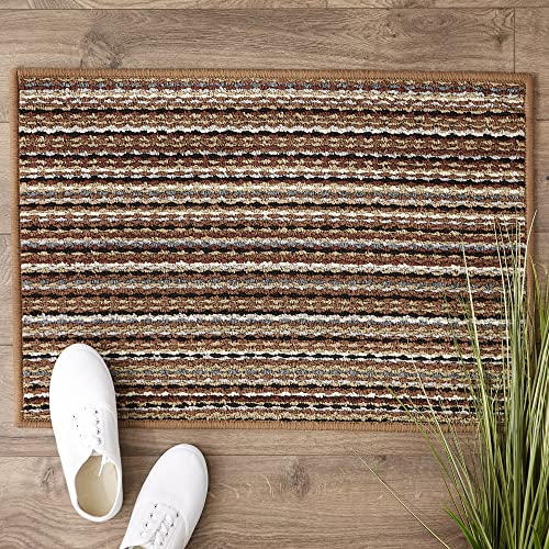 DII Fashion Contemporary Area Rug Non-Skid, Perfect for Bedroom, Living Room, Kitchen, Laundry, Washroom, Mudroom, Loft or Office, 20x30, Multi-Stripe