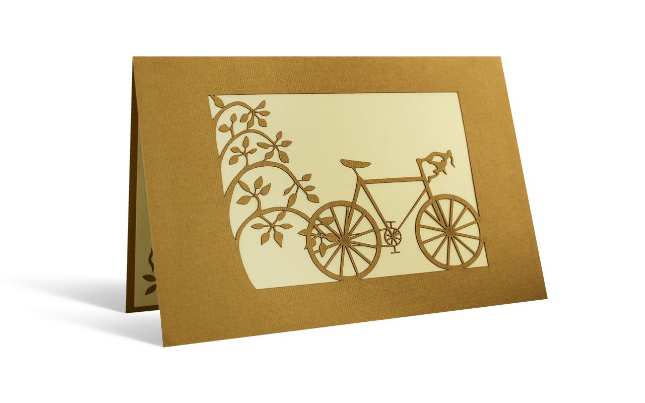 Diese-Klappkarten Bicycles pop up card, bike gift idea for him and for her, birthday greetings for bicycle lovers, holiday voucher for bicycle tour, fathers day card bike,T05 Black