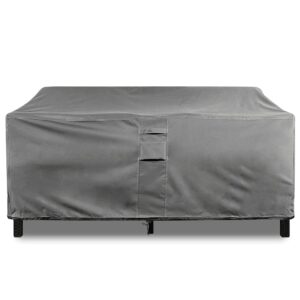 khomo gear outdoor couch cover patio furniture covers waterproof loveseat cover - 58'' x 32.5'' x 31" - grey