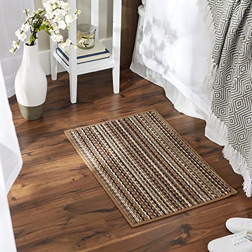 DII Fashion Contemporary Area Rug Non-Skid, Perfect for Bedroom, Living Room, Kitchen, Laundry, Washroom, Mudroom, Loft or Office, 20x30, Multi-Stripe