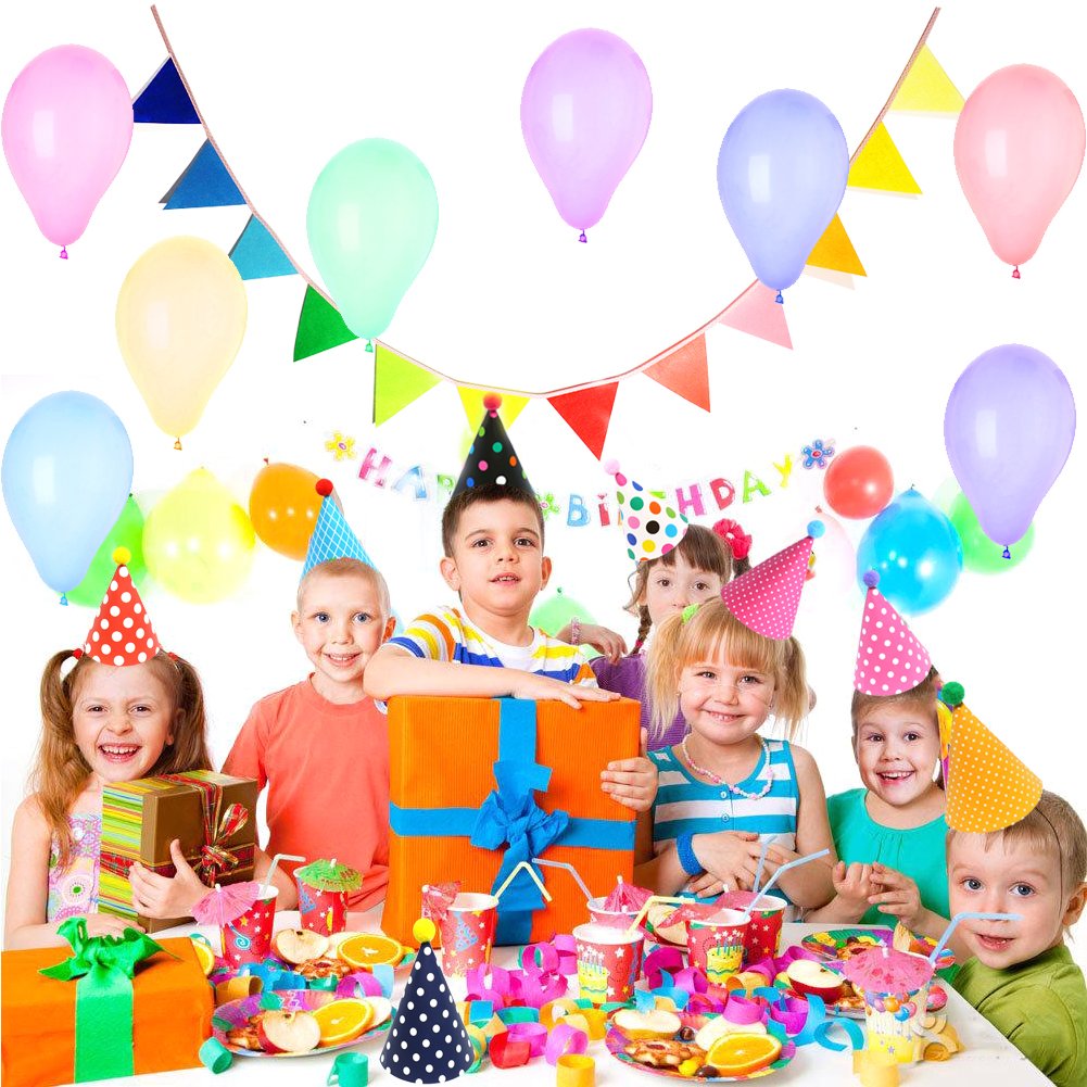 Vesil Kids Birthday Party Hats, Assorted