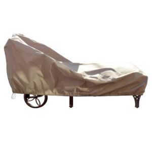 island umbrella nu5642 chaise lounge-champagne all-weather protective outdoor furniture cover