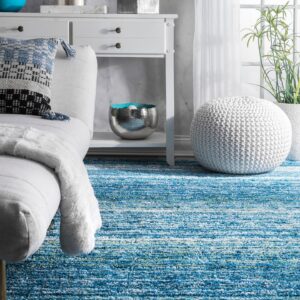 nuLOOM Classie Hand Tufted Shag Area Rug, 5' x 8', Sky Blue