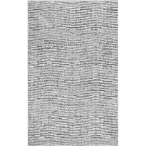 nuLOOM 4' x 6' Performance Indoor Area Rug, Non-Shed, Power Loomed High-Traffic Area Rug for Living Room, Bedroom, Home, Sherill Grey