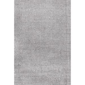 nuLOOM Ago Geometric Wool Area Rug, 5x8, Grey