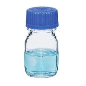 dwk life sciences (kimble) 14395-100 glass media storage bottle with polypropylene (pp) cap, 100 ml, 10/cs