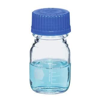 DWK Life Sciences (Kimble) 14395-100 Glass Media Storage Bottle with Polypropylene (PP) Cap, 100 mL, 10/Cs