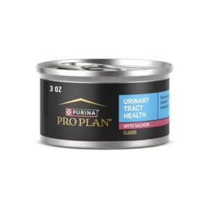 purina pro plan urinary tract health with salmon classic wet cat food pate - (pack of 24) 3 oz. pull-top cans