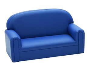 brand new world fi0200-100-2016 toddler enviro-child upholstery sofa, deep blue