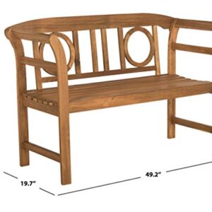 SAFAVIEH PAT6743A Outdoor Collection Moorpark 2 Seat Bench