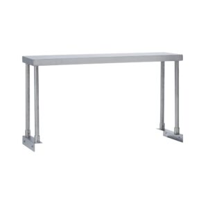 fenix sol commercial kitchen stainless steel single overshelf, 18" w x 24" l x 19" h, nsf certified