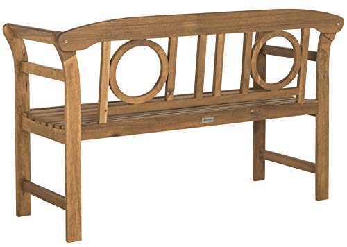 SAFAVIEH PAT6743A Outdoor Collection Moorpark 2 Seat Bench