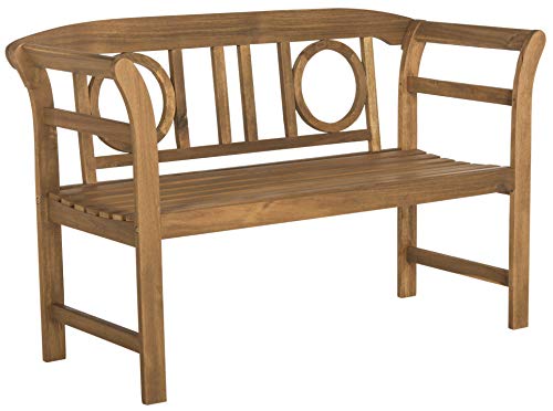 SAFAVIEH PAT6743A Outdoor Collection Moorpark 2 Seat Bench