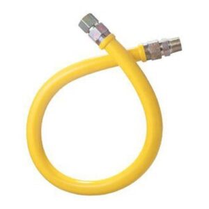 48" dormont 1675npfs pvc coated stationary gas connector - 3/4" diameter