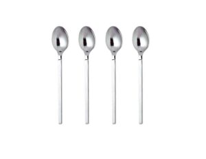 alessi, 4 set dry mocha coffee spoon, set of 4, silver