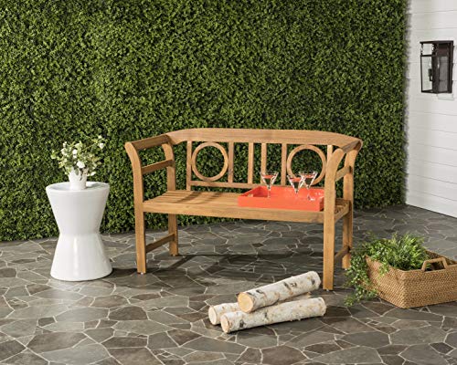 SAFAVIEH PAT6743A Outdoor Collection Moorpark 2 Seat Bench