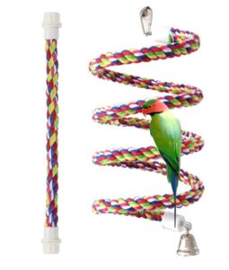 petsvv rope bungee bird toy, small