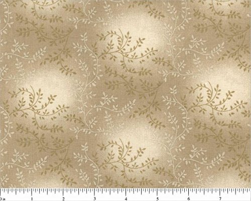 Quilt Backing, Large, Seamless, C47603-702, Tan Vines