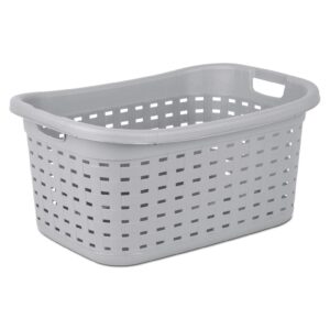 sterilite 12756a06 cement color weave laundry basket, 26"