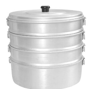 TABAKH 8" Aluminum Momos Steamer, 2.3L Capacity