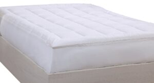 lcm home fashions 500tc damask stripe mattress pad, full