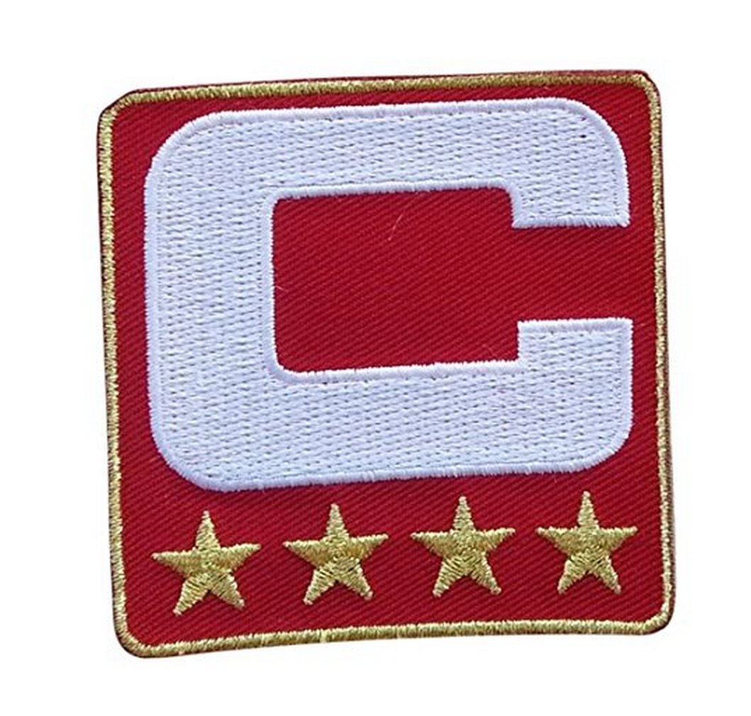 Wendy Red Captain C Patch (4 Gold Stars) sewing On for Jersey Football, Baseball