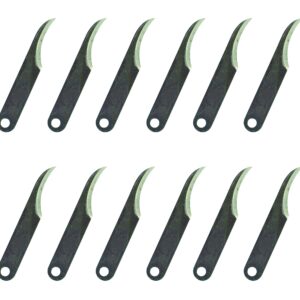 Weaver Leather Craftsman Trimming Knife Replacement Curved Blade, Pack of 12