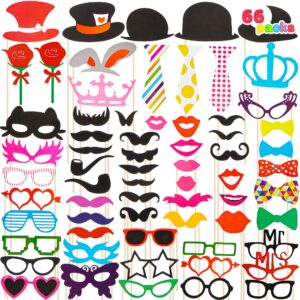 joyin toy graduation photo booth props 66 pieces