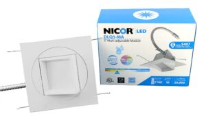 nicor lighting dlq5-ma-10-120-3k-wh dlq5 downlight, 5", 3000k