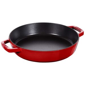 staub ストウブ() two-handed frying pan cast iron hollow pot, 26cm, cherry