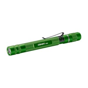 coast hp3r 385 lumen rechargeable led penlight with twist focus, green